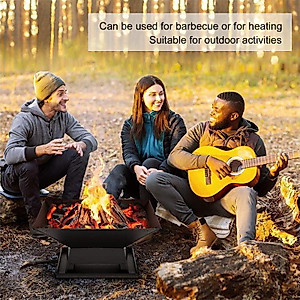 18 Inch Charcoal Grills, Portable Barbecue Grill with Lid, Outdoor Cooking Tabletop Grill, BBQ Grill for Adult, Small Charcoal Grill for Outdoor Backyard, Camping, Traveling and Beach