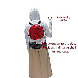 Cute Turtle Costume Backpack Tortoise Shell Bag for Christmas Gift Halloween Cosplay Costume Party (red) Medium