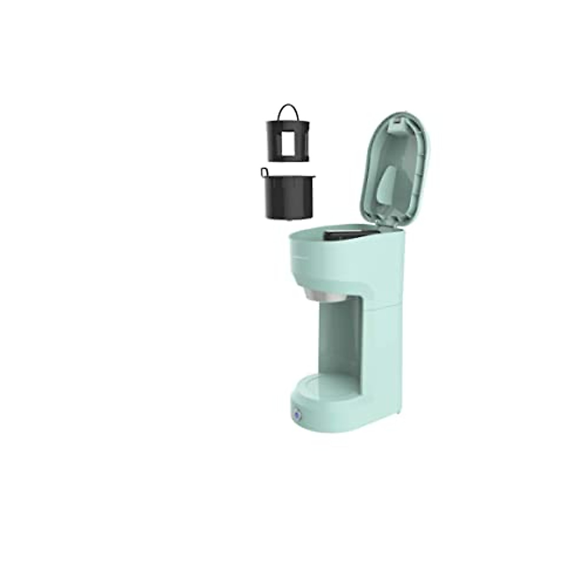 Frigidaire ECMK088-MINT Retro Single Serve Maker, Brewer for Ground Coffee,300 ml, MINT