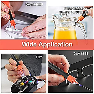 Liquid Plastic Welder - UV Light Curing Glue Adhesive Kit 5 Seconds Fix/Fill/Seal/Bond/Repair Almost Anything - Waterproof and Heat - Resistant