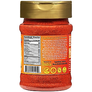 Rani Kashmiri Chilli Powder (Deggi Mirch, Low Heat) Ground Indian Spice 85g PET Jar ~ All Natural | Salt-Free | Vegan | Kosher | Gluten Friendly | Perfect for Deviled Eggs & Other Low Heat Dishes