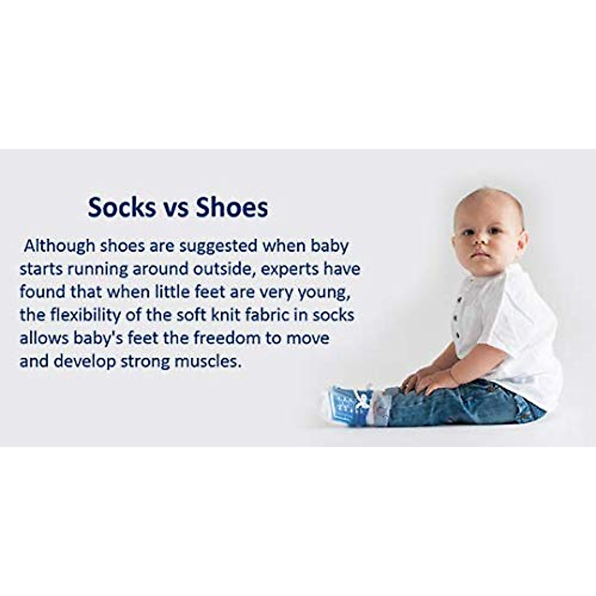 Baby Boy Socks with Sneaker Shoe Look-Non-slip Gripper Soles-3 or 6 Pairs-Cotton-Gift Packaged-Baby Shower-Faux Shoelaces