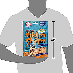 All Natural Chicken Chips- Dog Treats Made with USA Sourced Chicken (Large- 15 oz Bag)
