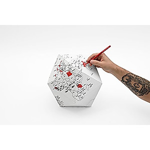 Here by Me~Personal Foldable Globe~SMALL~3 Dimensional Sophisticated Quality Graphic Paper Globe~Mark you Personal Travel Journey!