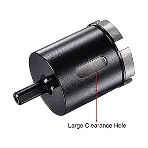 uxcell 50mm Diamond Core Drill Bits Dry or Wet Hole Saws for Hard Concrete Brick Block Masonry Stone Tile Glass