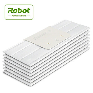 iRobot Braava Jet Authentic Replacement Parts – m6 Dry Sweeping Pads, 7-Pack & Braava Jet Authentic Replacement Parts – m6 Wet Mopping Pads, 7-Pack,White