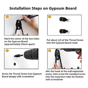 2 Pcs Wall Mount Baby Stroller Hanger, Baby Stroller Holder Wall Mount, Baby Stroller Wall Rack, Garden Power Tool Hanger Wall Hook, Steel Garage Tool Storage Organizer Utility Hooks (Small J)