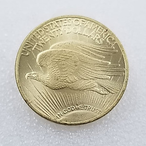 Kocreat Copy 1929 Double Eagle Liberty Gold Coin Twenty Dollars-USA Souvenir Coin Lucky Coin Morgan Dollar Replica Collection