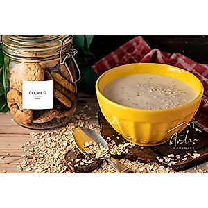 183 Kitchen Pantry Labels for Containers Preprinted with 3 Blank Labels, Minimalist Pantry Labels, Pantry Labels for Food Containers, Kitchen Labels for Storage Bins, Food Labels for Containers