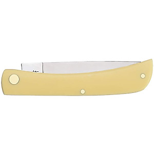 Case WR XX Pocket Knife Yellow Synthetic Sod Buster Item #038 - (3138 Cv) - Length Closed: 4 5/8 Inches
