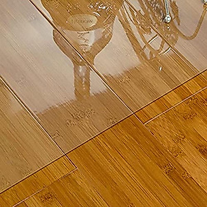 Clear PVC Desk Chair Mat 1.5mm Chair Mat Office Chair Mat, Chair Mat for Floor Protection,Non-Slip Office Chair Mat Desk Pads Mat,Transparent Waterproof Chair Mat for Hardwood Floor Carpet,65/85/105/