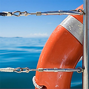 MroMax 20Pcs Lifting Eye Nut M8 Metric Female Thread Ring Shape Nut 304 Stainless Steel Round Shape Fastener Lifting Ring for Rope Fitting Silver