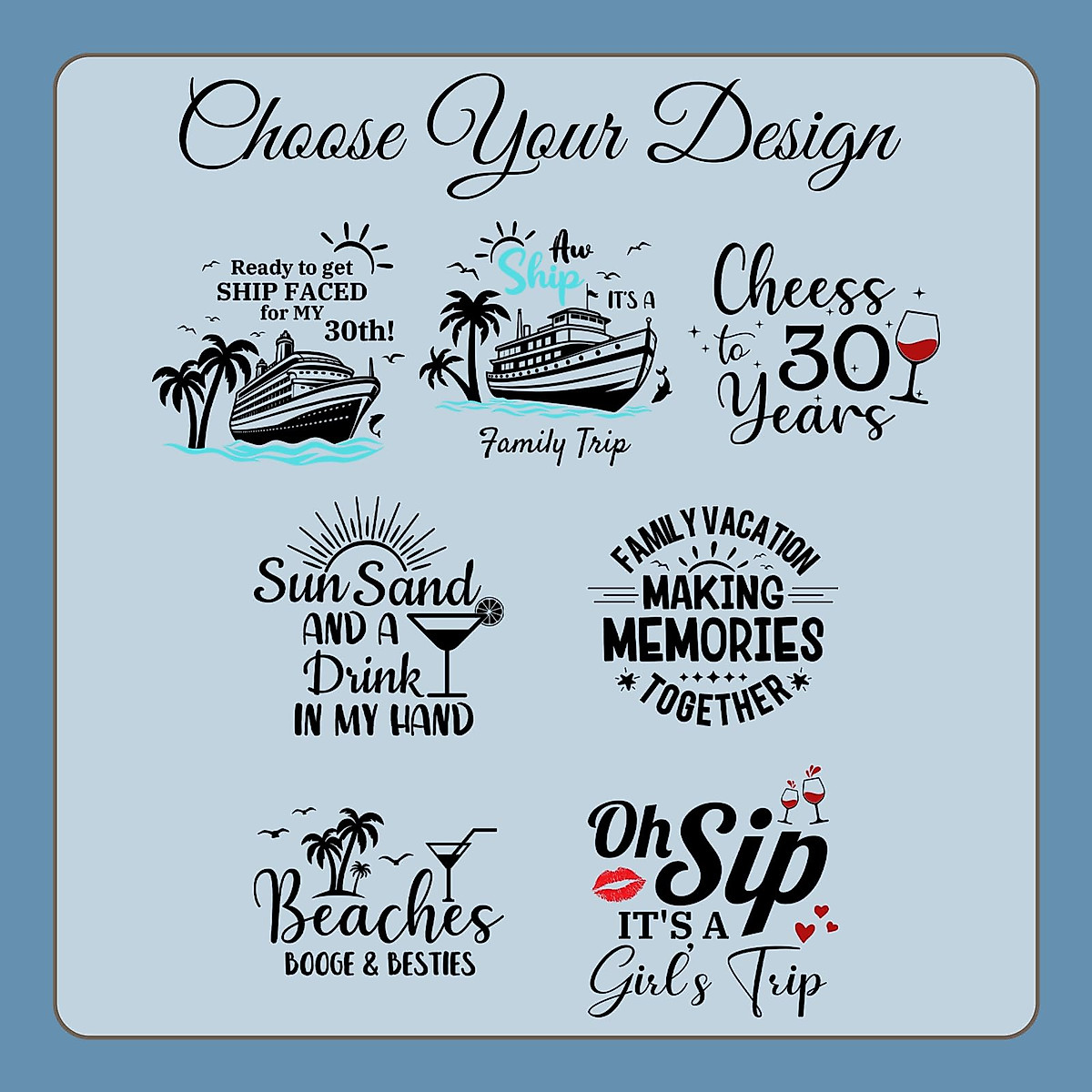 Custom Beach Tumblers for Women Cute Girl's Trip Cups Tumbler Personalized Insulated Tumbler Cup with Lid Straw for Friends Girls Trip Favor Gifts 2025 Bachelorette Trip Gift Family Vacation Cups