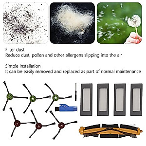 Accessories Kit for Yeedi Vac Station Robotic Vacuum Cleaner, Replacement Brush and Filters For Sweeper Accessories for Yeedi VAC VACmax VAC Station