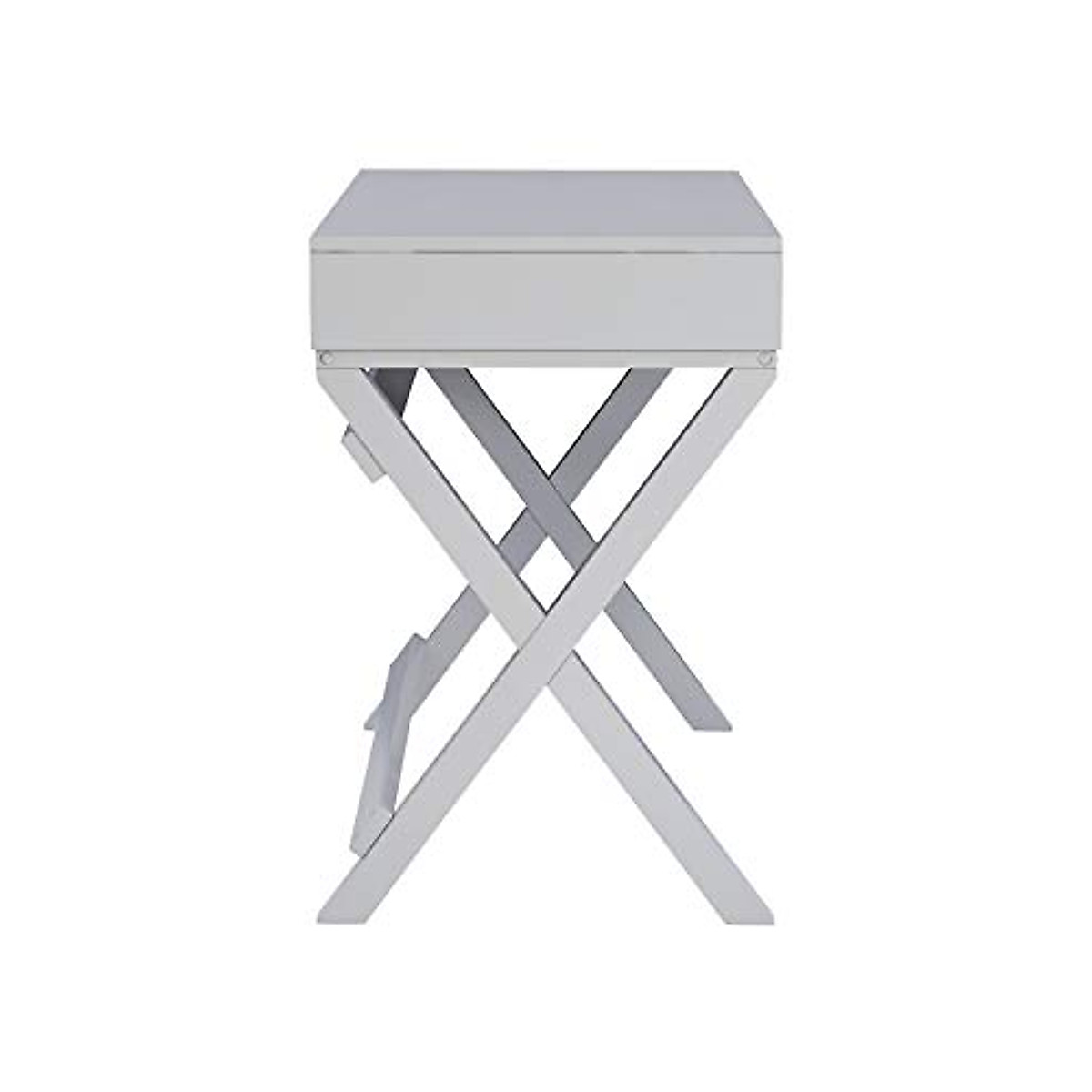 Linon Grey 2-Drawer Writing Jaycee Desk