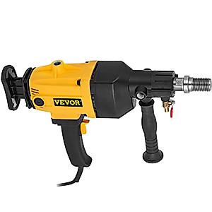 Happybuy Diamond Core Drill, 2180W 6"/160 mm, 1600RPM Variable Speed Core Drill Rig with Portable Case, Handheld Drilling Machine for Hard Stone, Concrete, Marble, Granite, Brick