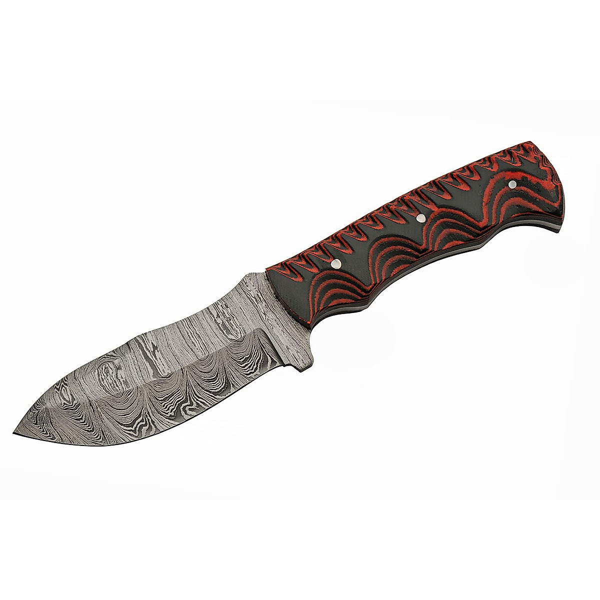 Magma Damascus Steel Blade Micarta Handle 9.5 inch Edc Hunting Knife