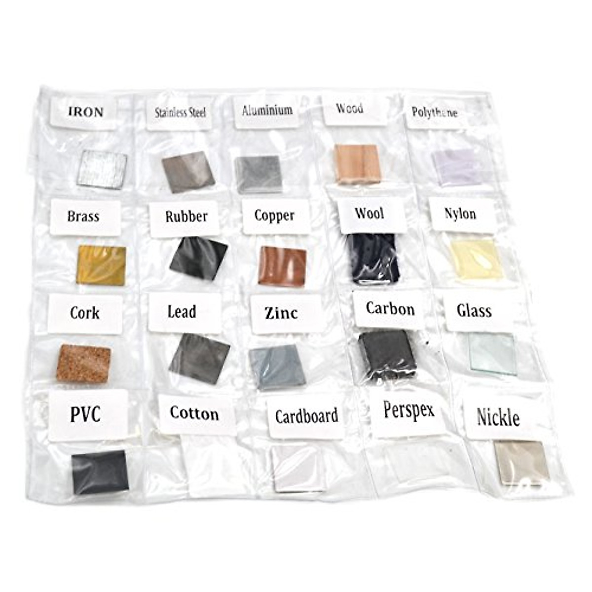 Materials Collection Set, Educational Exploration, Set of 20 Magnetic and Non-Magnetic Materials - Eisco Labs