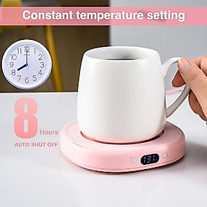 DUHEL Coffee Mug Warmer, Coffee Warmer for Desk with 3 Temp Settings, Cup Warmer for Desk Auto Shut Off, Cute Mug Warmer for Desk