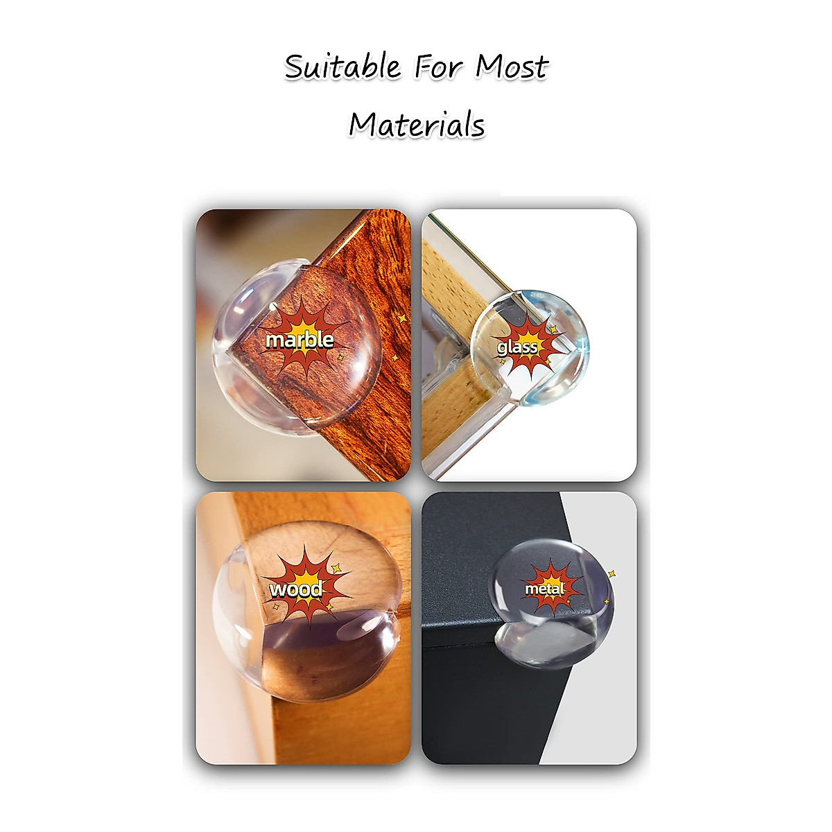 Corner Protector Table Corner Guard Baby Proofing Table Corner Guards Protectors for Furniture Against Sharp Corners,Clear Furniture Protectors for Child Safety 12PCS