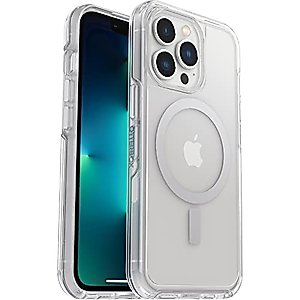 OtterBox iPhone 13 Pro Symmetry Series+ Case - Clear , Ultra-sleek, Snaps To MagSafe, Raised Edges Protect Camera & Screen
