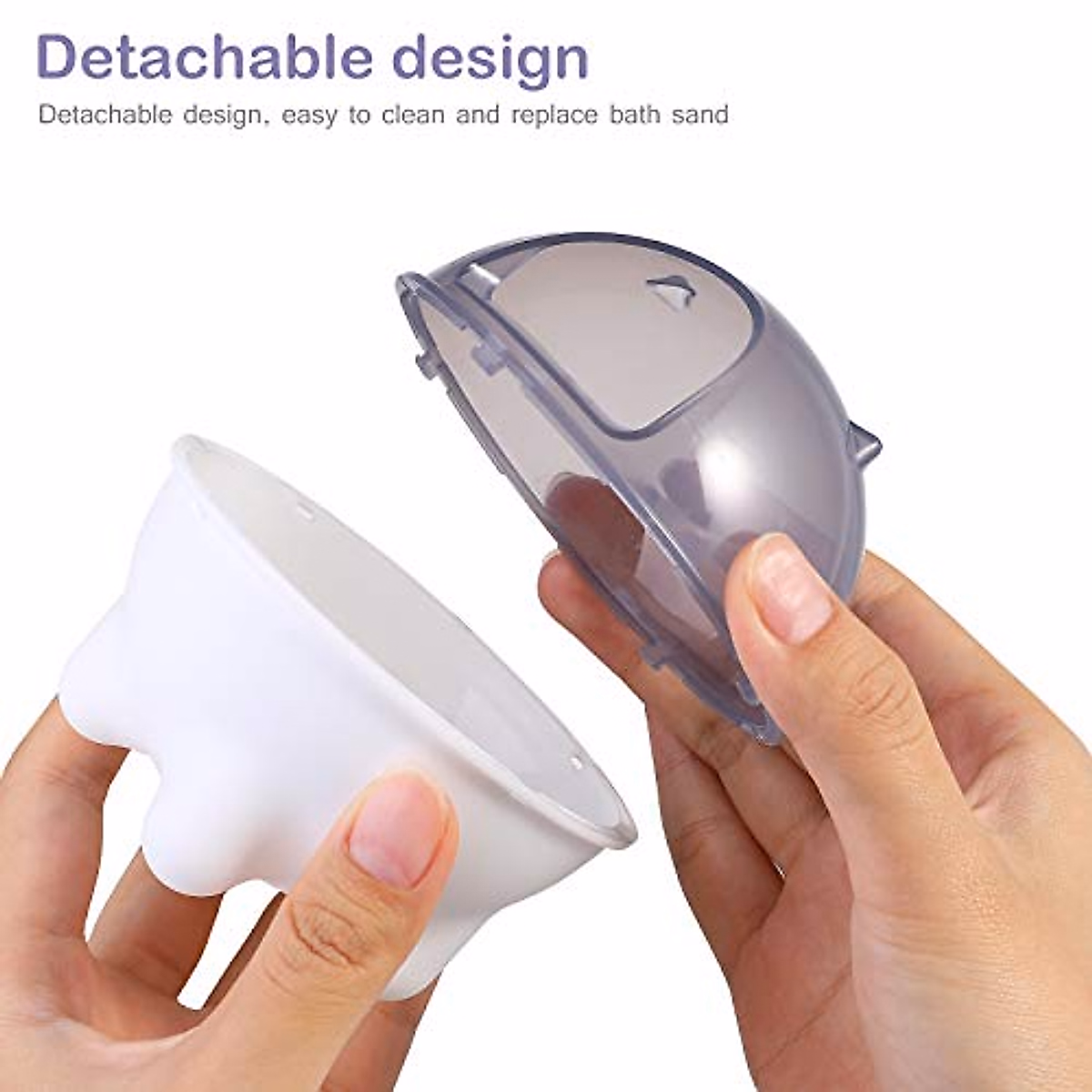 POPETPOP Hamster Sand Bath - Thicken Plastic Sand Bathtub Container with Scoop Hamster Sandbox Pet Bathroom Bath Sand Room Sauna Toilet for Rat Mice Syrian Hamster