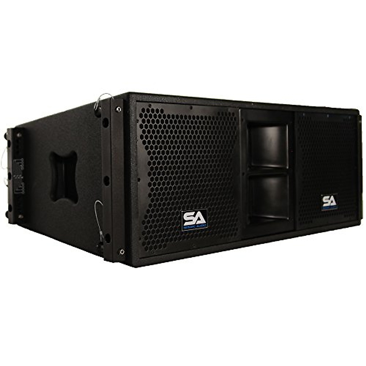 Seismic Audio - SALA-210-PKG1 - Four Passive 2x10 Line Array Speakers with Dual Compression Drivers - PA/DJ Band Live Sound