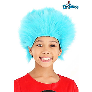 elope Dr. Seuss Thing 1 & Thing 2 Plush Costume Wig for Kids