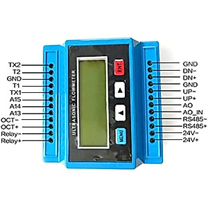 Ultrasonic Flowmeter, TUF-2000M Module Ultrasonic Flow Meter Digital Liquid Flowmeter No Cable, Liquid Pipeline Measuring Instrument Pipeline Water Flow Meter, DN25~6000mm, -30~160℃ (TC-1)