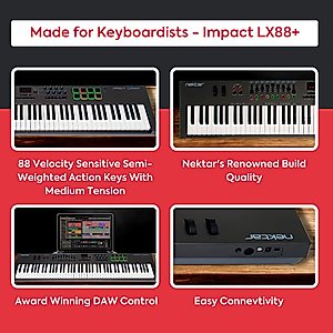 Nektar Impact LX88+ 88-Key USB MIDI Keyboard Controller