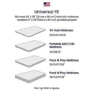 TotAha Botanical Pack and Play Sheets Fitted, Compatible with Graco Pack N Play Playard Crib, Babyletto, Dream on Me, Baby Trend, and Other Playpen Mattress, Premium Soft Mini Crib Sheets, 2 Pack