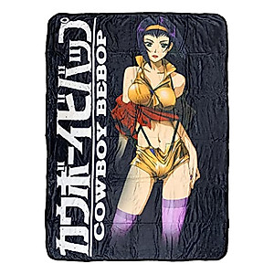 Cowboy Bebop Faye Valentine Standing Anime Fleece Throw Soft Lightweight Blanket 45x60 Multicolored BOCFB-BOP-FYLG