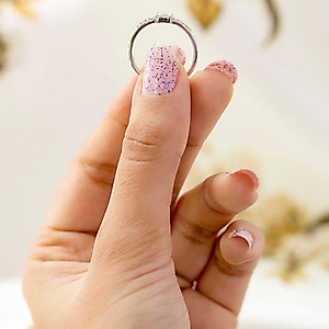 Shanti Jewel Baguette & Round Natural Diamond Minimalist 10K White Gold Wedding Engagement Ring Size 7US (1/5 CTW, I-J, SI)