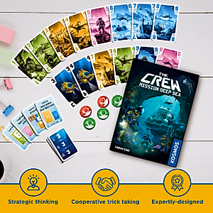The Crew - Mission Deep Sea | Card Game | Cooperative | 2 to 5 Players | Ages 10+ | Trick-Taking | 32 Levels of Difficulty | Endless Replayability