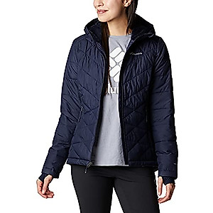 Columbia Women's Heavenly Hooded Jacket,Dark Nocturnal,1X