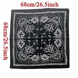 4pcs Silk Feeling Scarf Square Satin Head Scarf for Women Neck Hair Scarves Wraps Headscarf Hair Bandanas Night Sleeping Wrapping, 26.5×26.5 inches