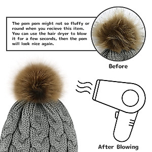 Olreco Baby Winter Hat Baby Beanie Baby Hats 6-12 Months Toddler Winter Hat Infant Winter Hat Baby Girl Hats Infant Hat Pom Pom