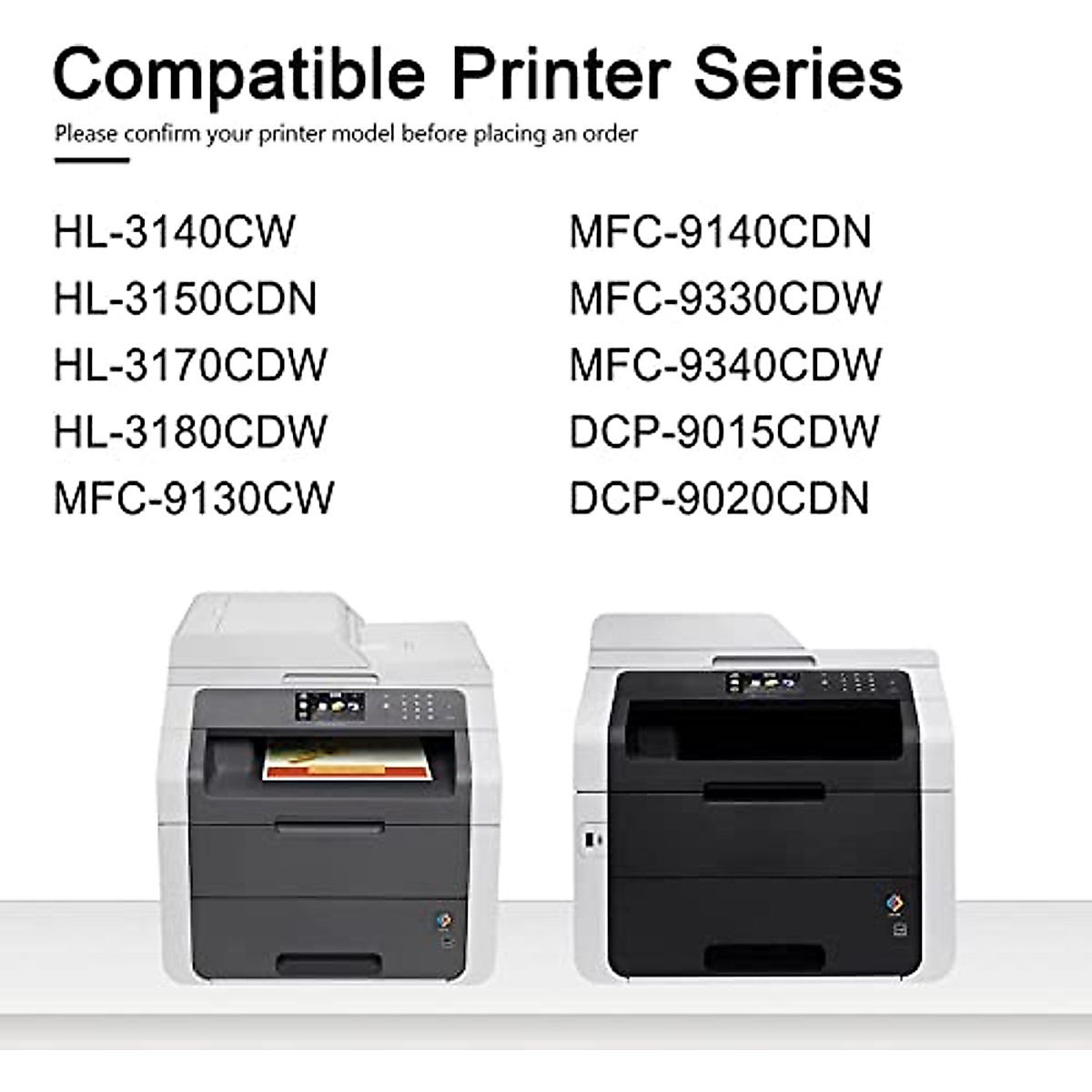 ALUMUINK Compatible TN225 Toner Cartridges High Yield Replacement for Brother TN225BK, TN225C, TN225M, TN225Y Black, Cyan, Magenta and Yellow Toner Cartridge (4-Pack)