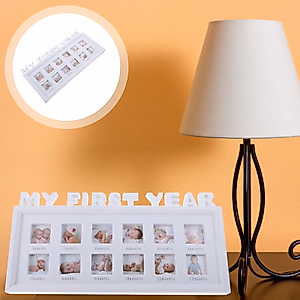 BESPORTBLE Baby First Year Photo Frame 0-12 Month Baby Pictures Baby’S First Year Photo Frame Newborn Growth Photo Frame Keepsake Frame Baby Room Decoration