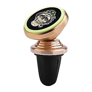 Rastaman Skull Art Magnetic Phone Holder for Car Air Vent Holder Clip Compatible with All Smartphones & Tablets