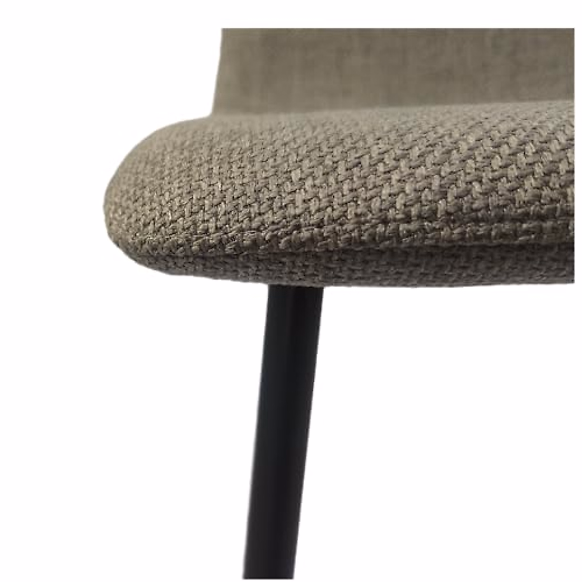 GIA Home Series 5pcs Modern Dining Set Include Rectangle 59"x35"x29.56" Faux Black Marble Wooland Table and Four Dining Chairs with Upholstered Linen Seat,Gray