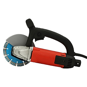 Electric Concrete Saw 6.3in 3000W Circular Saw Cutter with 2.05 inch Max Cutting Depth, Concrete Grooving Cutting Machine Includes Water Line & Blade, Slotting Machine for Stone, Brick