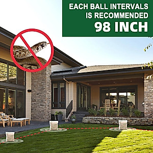 EQCFSATY Snake Repellent for Yard Powerful, Snake Repellent Pet Safe,Snake Away Repellent for Outdoors, Backyard Snake Repellent Outdoor, Snake Repellent Indoor, Snake Deterrent Outdoor -8P, Green
