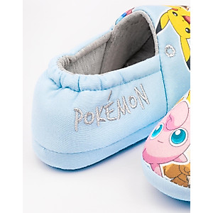 Pokemon Slippers Girls Kids Pikachu Sylveon Evee Blue Shoes Loafers 1.5 US