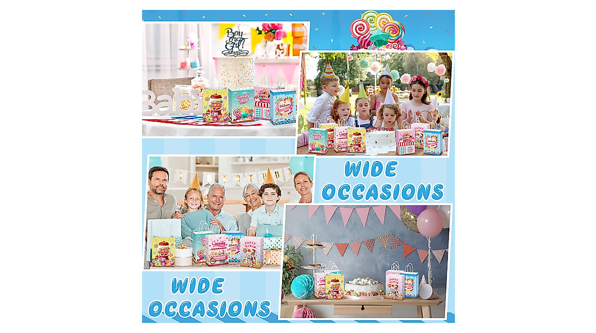 Sinload 24 Pcs Candy Party Favor Bags – Perfect for Events