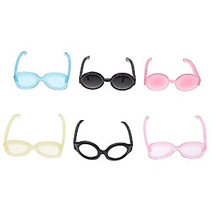 TOYANDONA 40pcs Doll Glasses, Miniature Doll Eyeglasses Mini Doll Costume Accessories for Dollhouse Crafts (Random Color) Miniatures for Crafts
