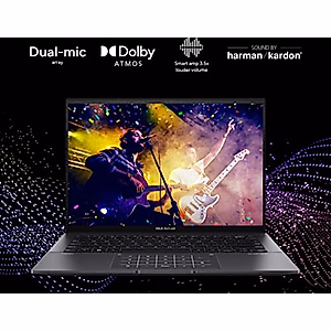 ASUS ZenBook Pro 14 OLED UM3402 14" QHD+ Touchscreen (AMD Ryzen 7-5825U, 16GB RAM, 1TB SSD, 8-Core (Beats i7-1165G7)) Business Laptop, Backlit, Fingerprint, 19 Hr Battery, IST SD Card, Win 11 Pro