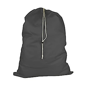 Nylon Laundry Bags Bulk 30" X 40" – Pack of 12 bags, for Heavy Duty Use, Commercial, Laundromats and Household Storage, machine washable - Made in the USA (Grey)