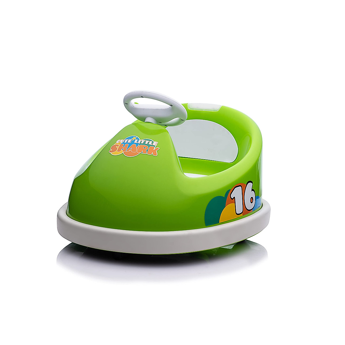 Best Ride On Cars 6 Volt Bumperz Kids Electric Battery Powered Ride On Bumper Car Vehicle with Power Indicator, Anti Collision Bar, and Music, Green