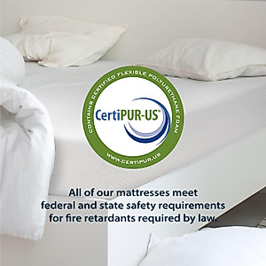 HOMES: Inside + Out Nixy Twin Size Mattress 5 Inch Foam Mattress in a Box, Bamboo Charcoal Foam Mixed High-Density Base for Cool Sleep & Pressure Relief, Medium Firm CertiPUR-US Certified Mattresses